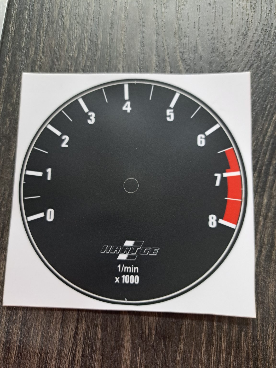 BMW E28 E24 Hartge 8000 RPM Euro Rev counter Dial Plate sticker M5 ...