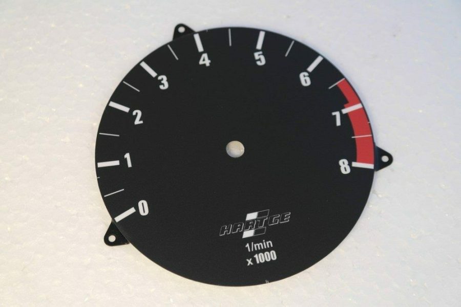 BMW E28 E24 Hartge 8000 RPM Euro Rev counter Dial Plate sticker M5 ...