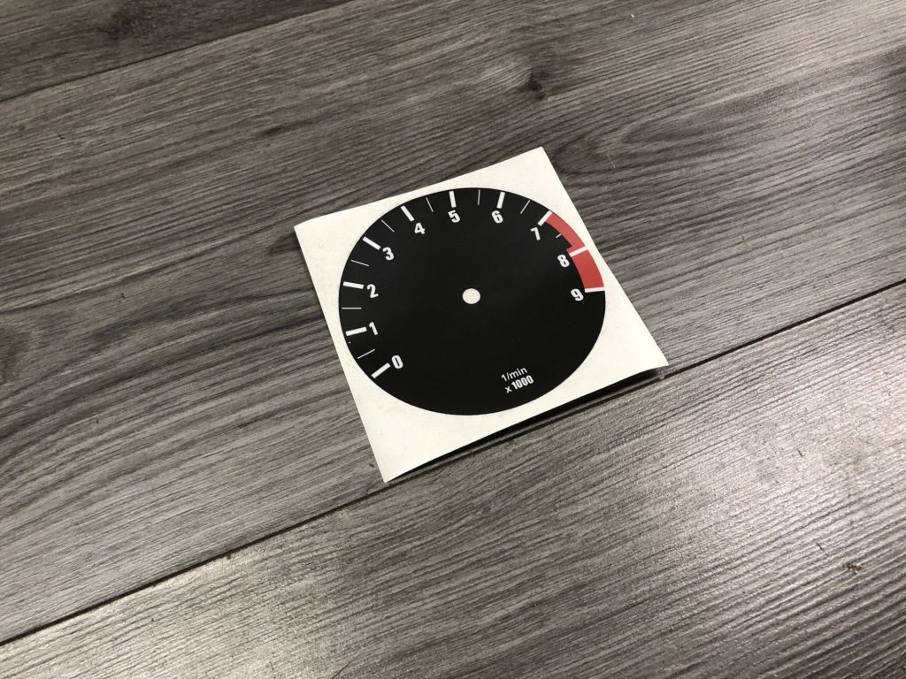BMW E24 E28 9000 RPM Euro Revcounter Dial Plate sticker - Ivo Christov ...