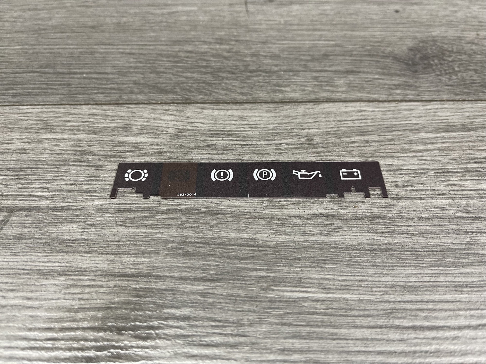 BMW E23 E24 E28 Control symbol light strip right side early model ...
